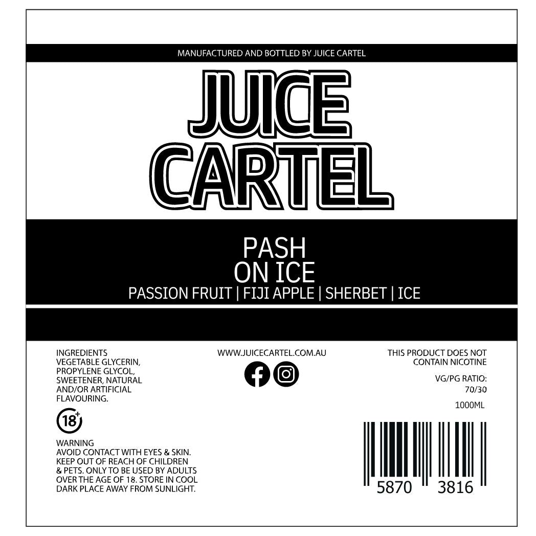 Juice Cartel | Pash on Ice | 120ml | 500ml | 1000ml