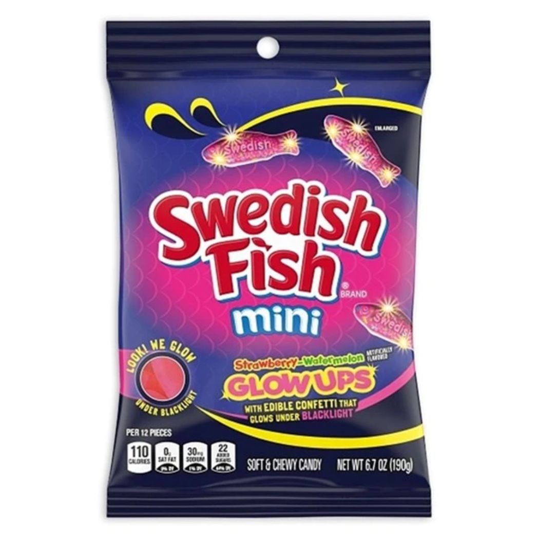 Swedish Fish Mini Glowups Bag - 102g – Juice Cartel